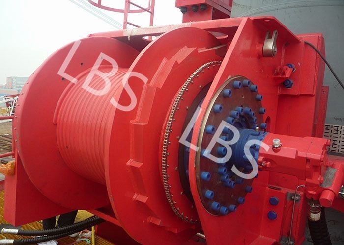 Hydraulic Footstep Piledriver Winch LBS Drum Offshore Winch For Rotary ...