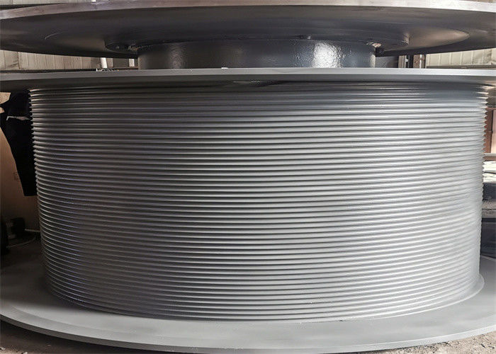 Tower Alloy Steel Crane Winch Drum With Lebus Grooving Spooling Wire ...