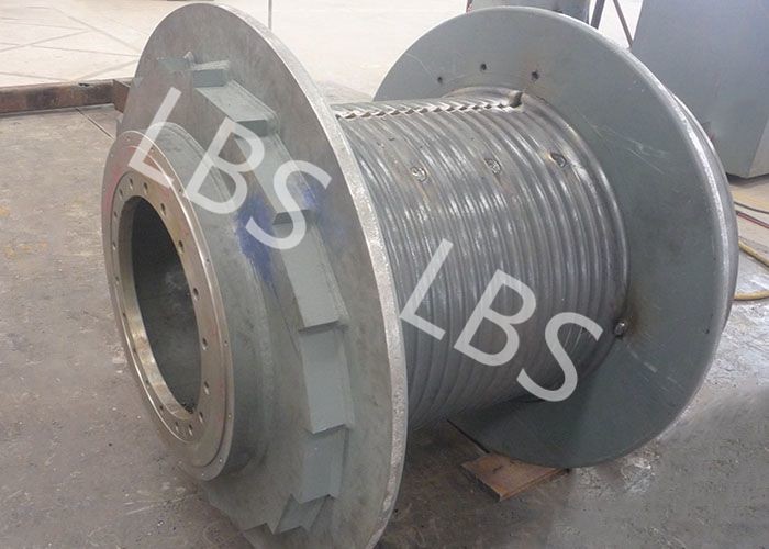 High Efficient Tower Crane Wire Rope Winch Drum Single Drum 220V