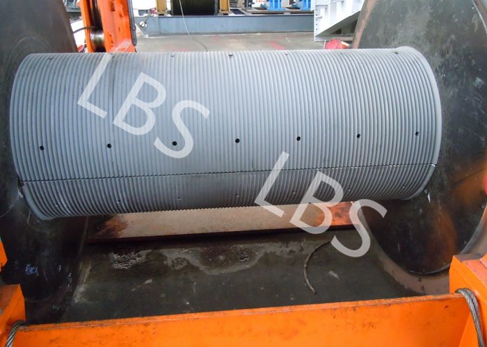 Low Noise Spooling Device Winch With Split Type LBS Groove Sleeve