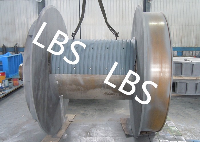 Steel Q345 Q420 Smooth Winch Drum Different Wire Rope Diameter