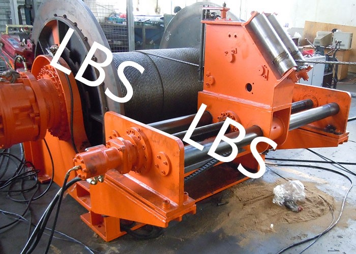 Multilayer Hydraulic Mooring Winch Spooling Device 3 MM~190 MM Wire Dia