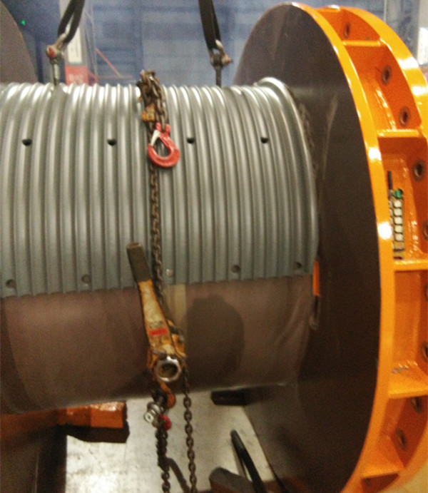 Special Grooved For Wire Rope Winding Spooling System Winch Drum For ...