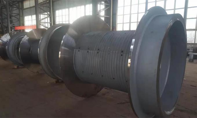 LBS Trough Grooved Wire Rope Drum For Hydraulic Winch Or Lifting Winch