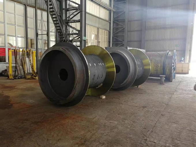 LBS Trough Grooved Wire Rope Drum For Hydraulic Winch Or Lifting Winch